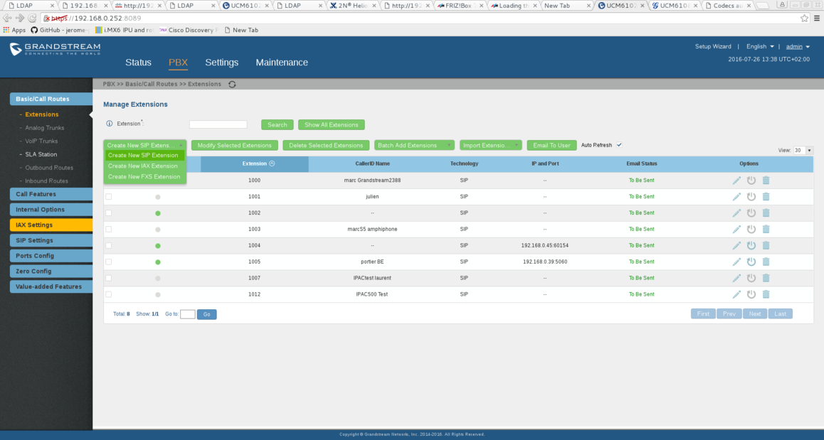 Configuration Grandstream UCM61xx avec IPAC